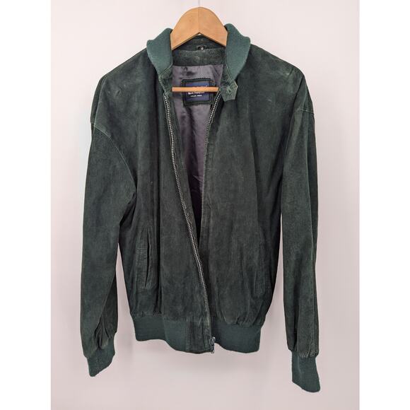 Norm Thompson | Jackets & Coats | Vintage Norm Thompson Green Suede ...